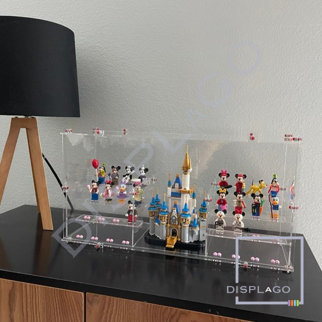 32 LEGO® minifigures display case for #40478 Mini Disney Castle. - DISPLaGO