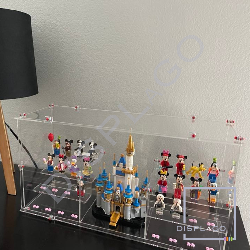 32 LEGO® minifigures display case for #40478 Mini Disney Castle. - DISPLaGO