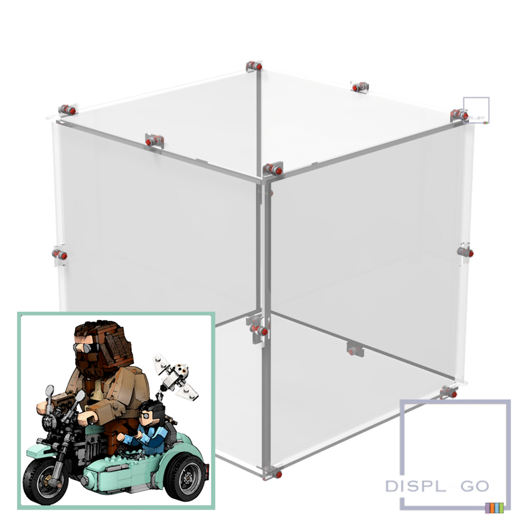 Display Case for LEGO® 76443 Hagrid & Harry's Motorcycle Ride - DISPLaGO